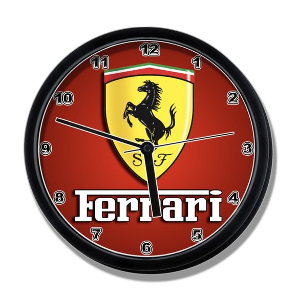 Clock | Wall Decor | Ferrari Logo Clock New | Poshmark